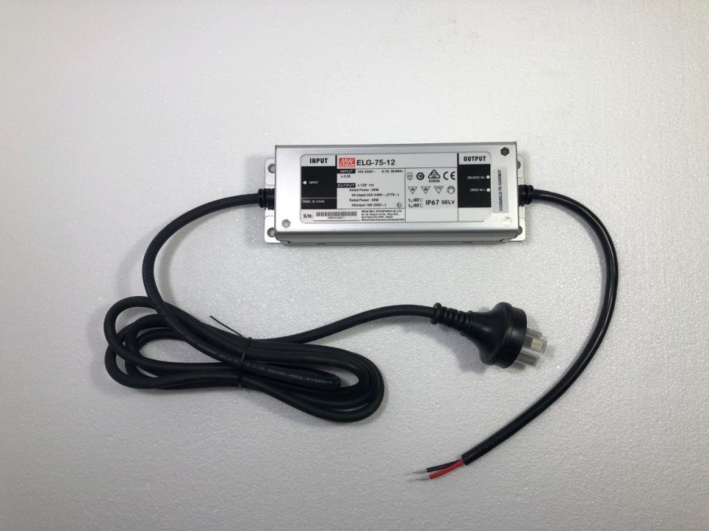 MeanWell Outdoor LED Driver 75 Watt IP67 (12V & 24V) - SA Outdoor Lighting